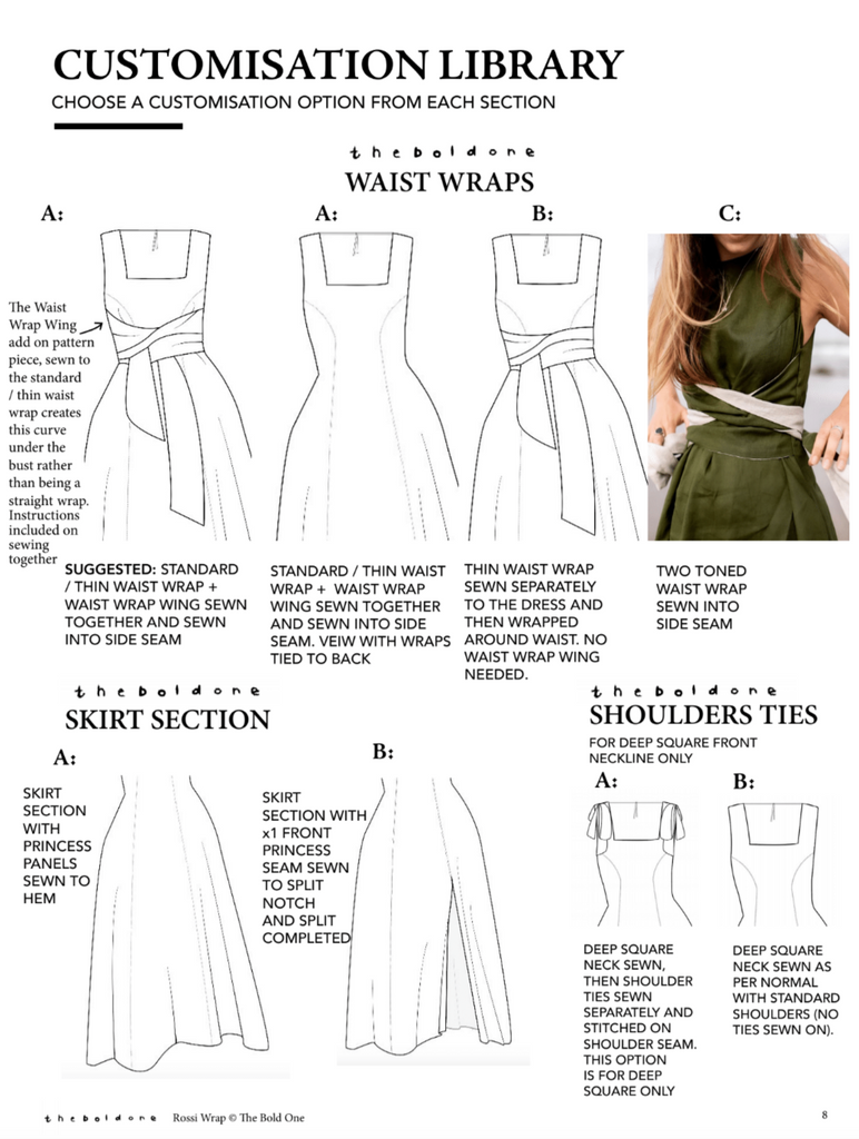 The Rossi Wrap + Fredy Wrap Pattern 'Bundle' (2 for 1) – The Bold One